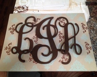 Items similar to Custom Monogram or Name Canvas on Etsy
