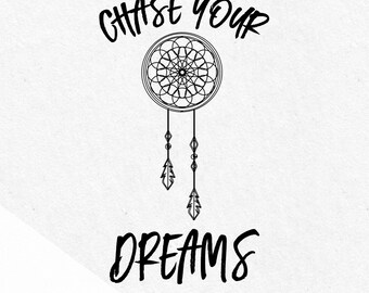 Unique chase your dreams related items | Etsy