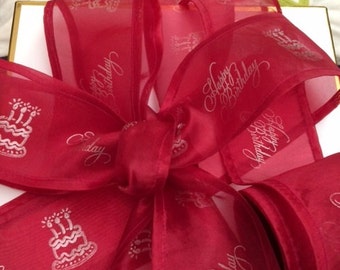 Happy birthday ribbon | Etsy