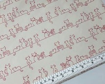 Unique cat fabric related items | Etsy