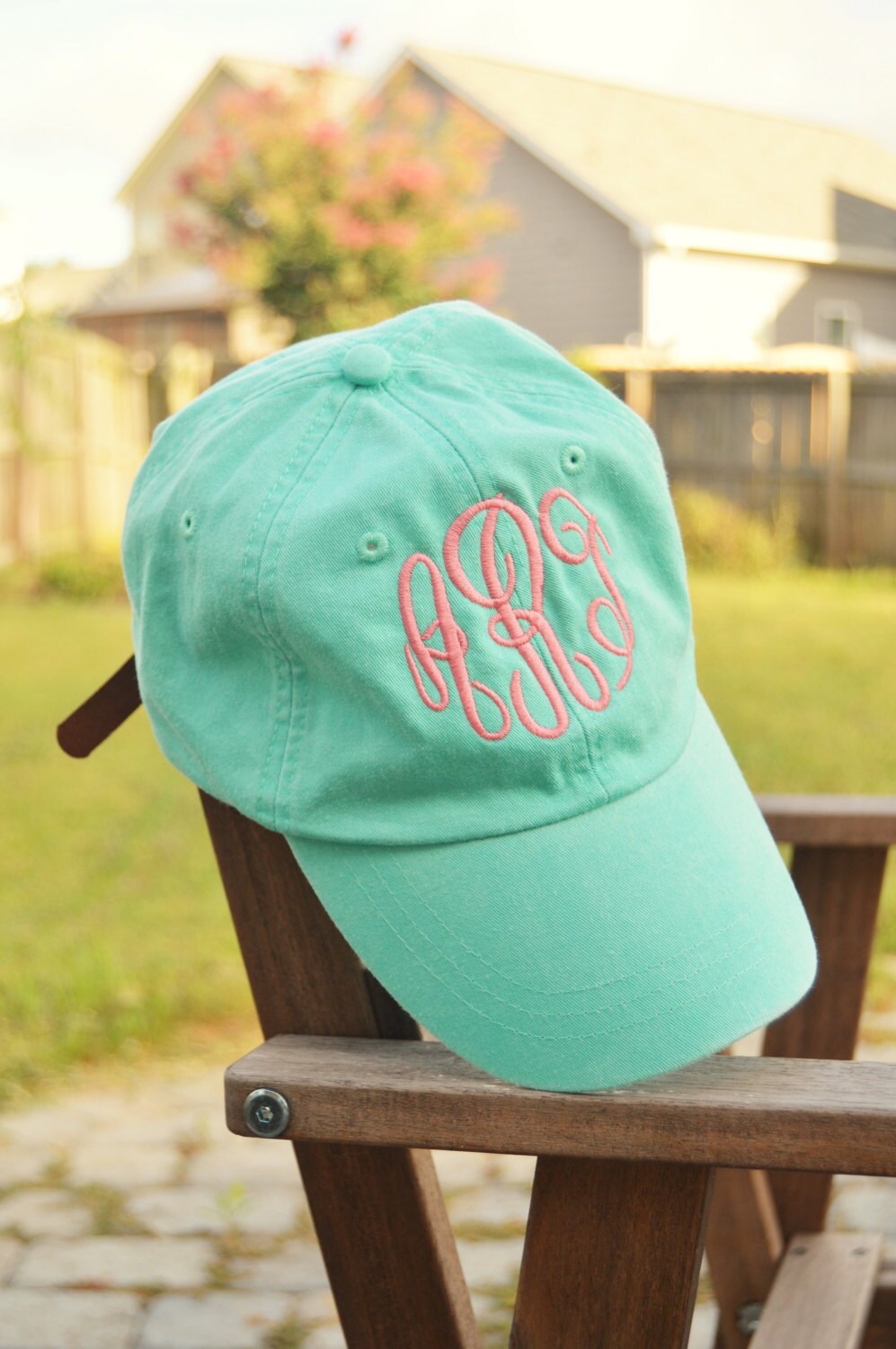 Monogrammed hat Monogrammed baseball cap Monogrammed Cotton
