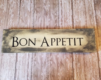 Unique bon appetit sign related items | Etsy