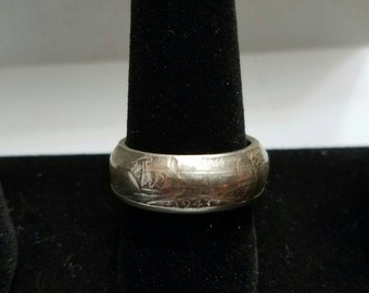 Unique mens coin ring related items | Etsy