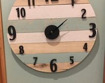 Unique pallet clocks related items | Etsy