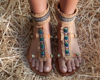 Gypsy sandals | Etsy