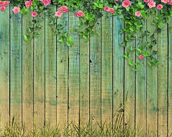 Wood fence backdrop | Etsy