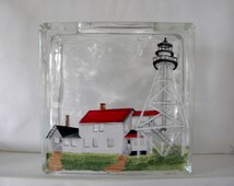 Unique glass block related items | Etsy