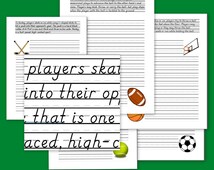 Unique handwriting practice related items | Etsy