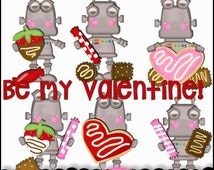 Popular items for valentine robot on Etsy