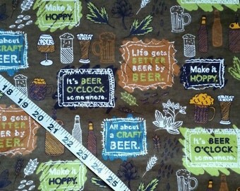 Beer quilt fabric | Etsy