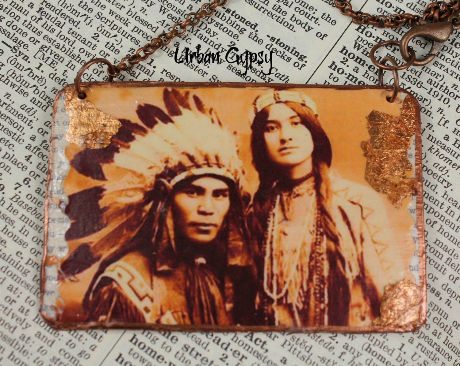 American Indian Couple Atakapa Tribe Chief And Squaw Portrait