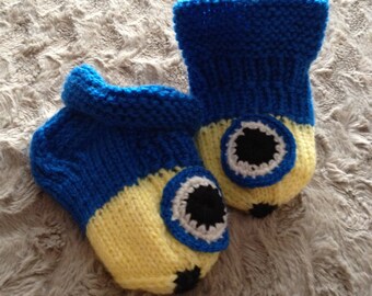 Minion socks | Etsy