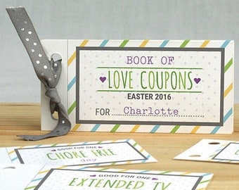 Custom coupon book | Etsy