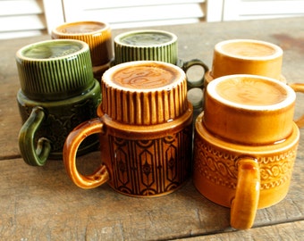 Stack of tea cups | Etsy