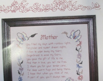 Cross stitch poem | Etsy