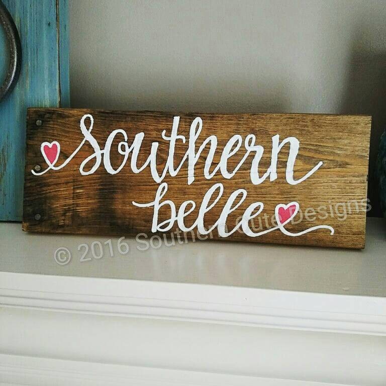 Southern Belle sign wood signs Southern signs southern