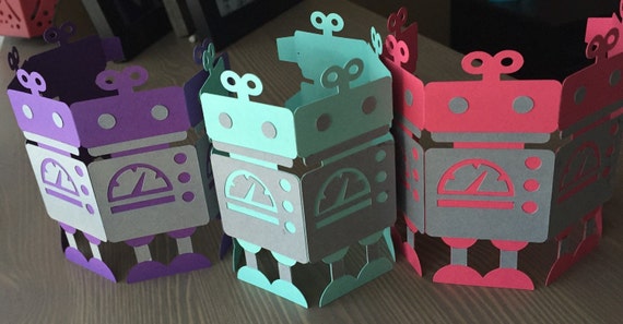 3D Standup Robot Party Decorations by CelebrationBee on Etsy