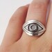 Eye Ring 925 Sterling Silver Jewelry Silver Human Eye Ring