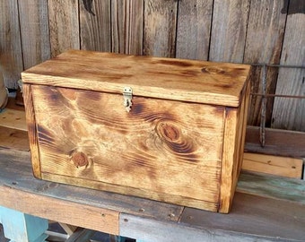 Wood burned box | Etsy