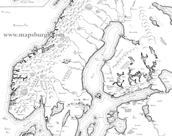 Fantasy map of Rome by Mapsburgh on Etsy