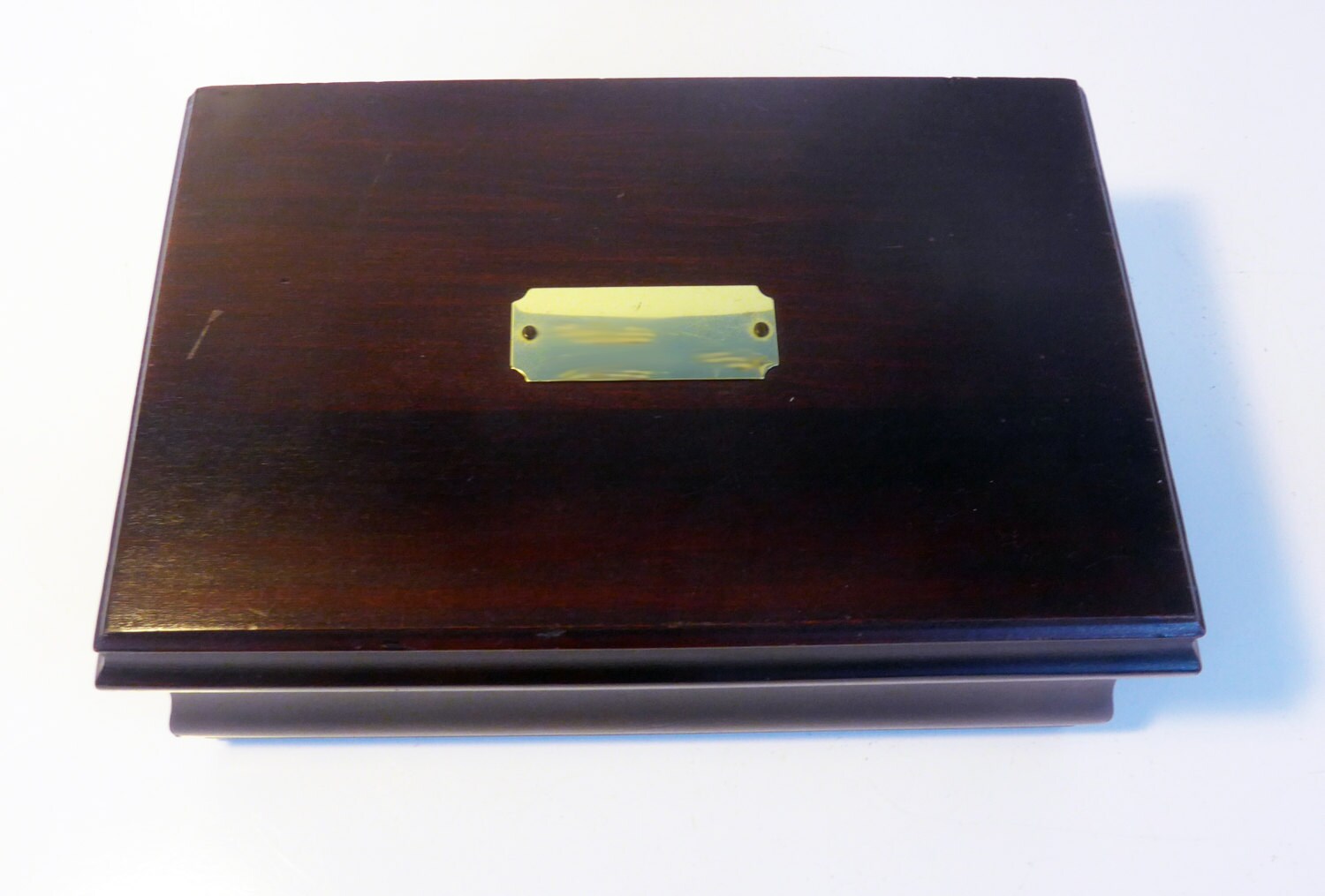 Eureka MFG Wood Jewelry Box - Vintage Reed & Barton Vintage Velvet ...