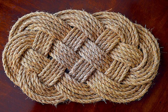 Items similar to Manila Rope Table Mat, Rustic Nautical Beach Decor ...