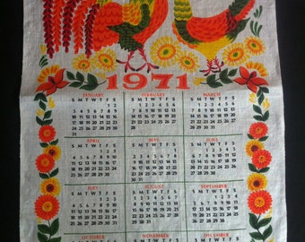 1971 calendar | Etsy
