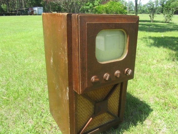 Vintage Television Set Admiral Television Console TV Set