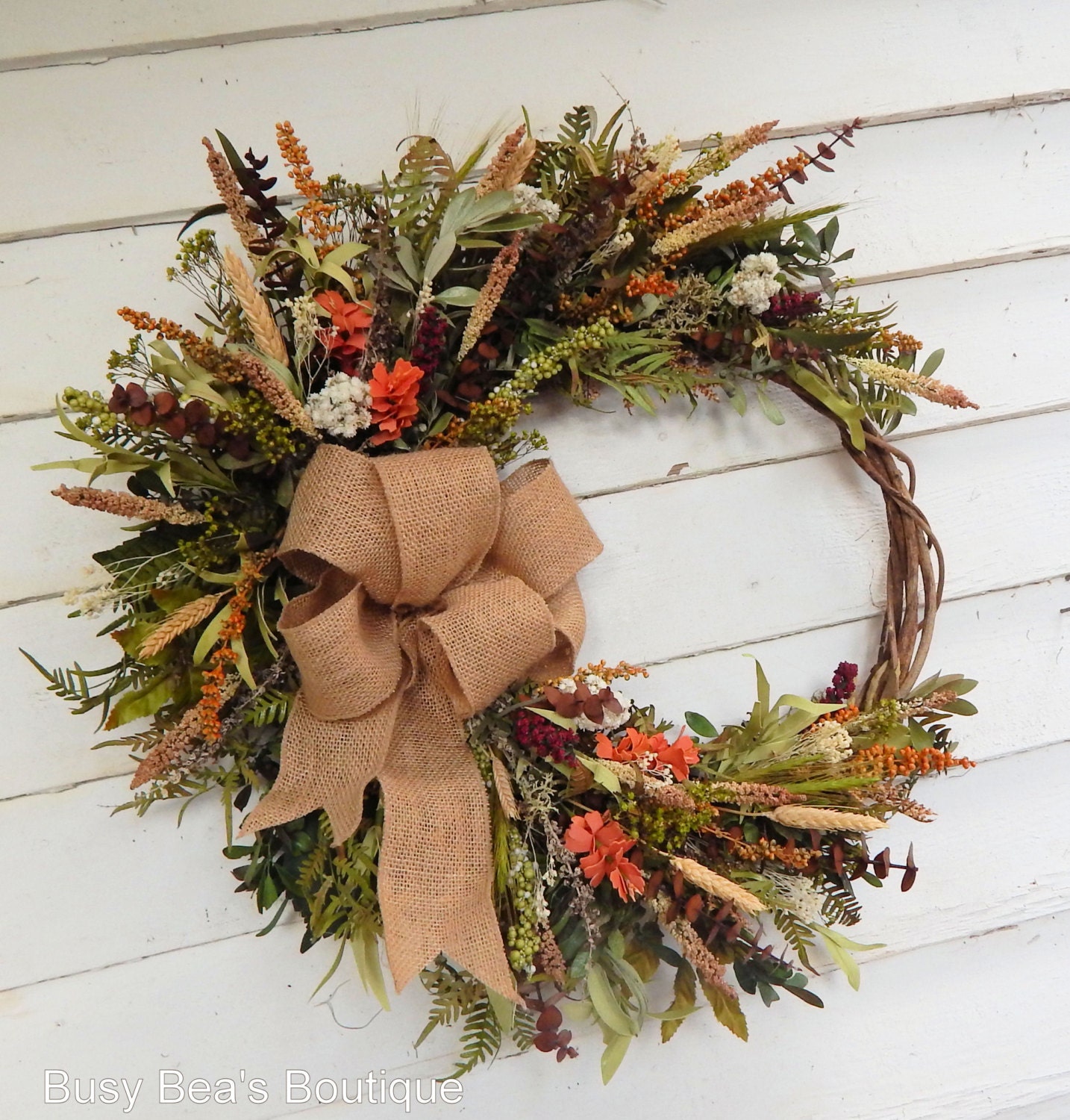 Rustic Front Door WreathWoodland WreathYear Round Wreath