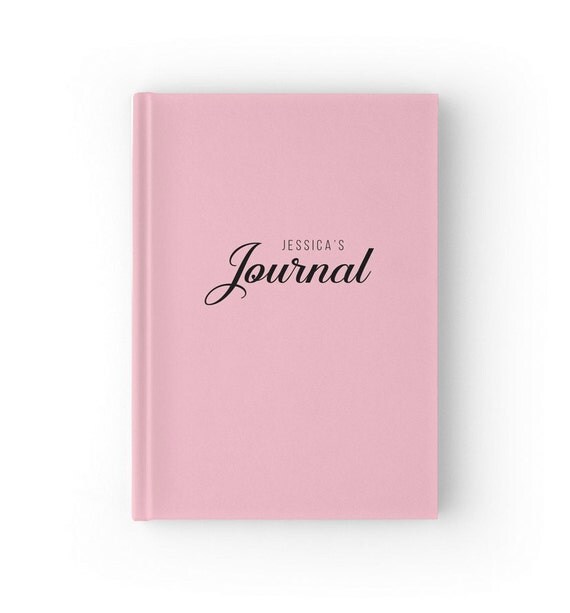 Pale Pink Custom Journal Personalised Journal Personalized