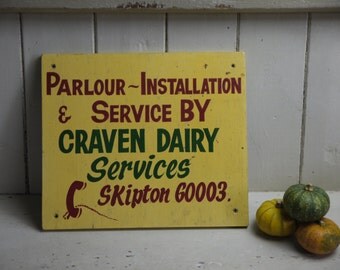 Vintage dairy sign | Etsy