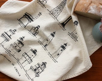 Lighthouse towel | Etsy