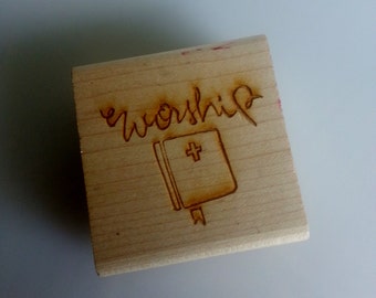 Church rubber stamp | Etsy