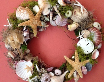 Seashell wreath | Etsy