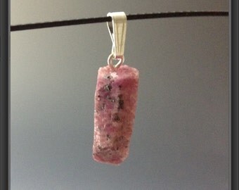 Natural ruby pendant | Etsy