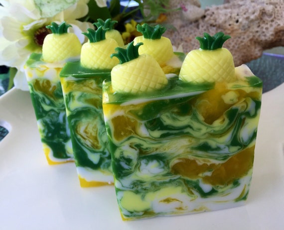 Pineapple Soap Pineapple Cilantro Soap Glycerin Soap
