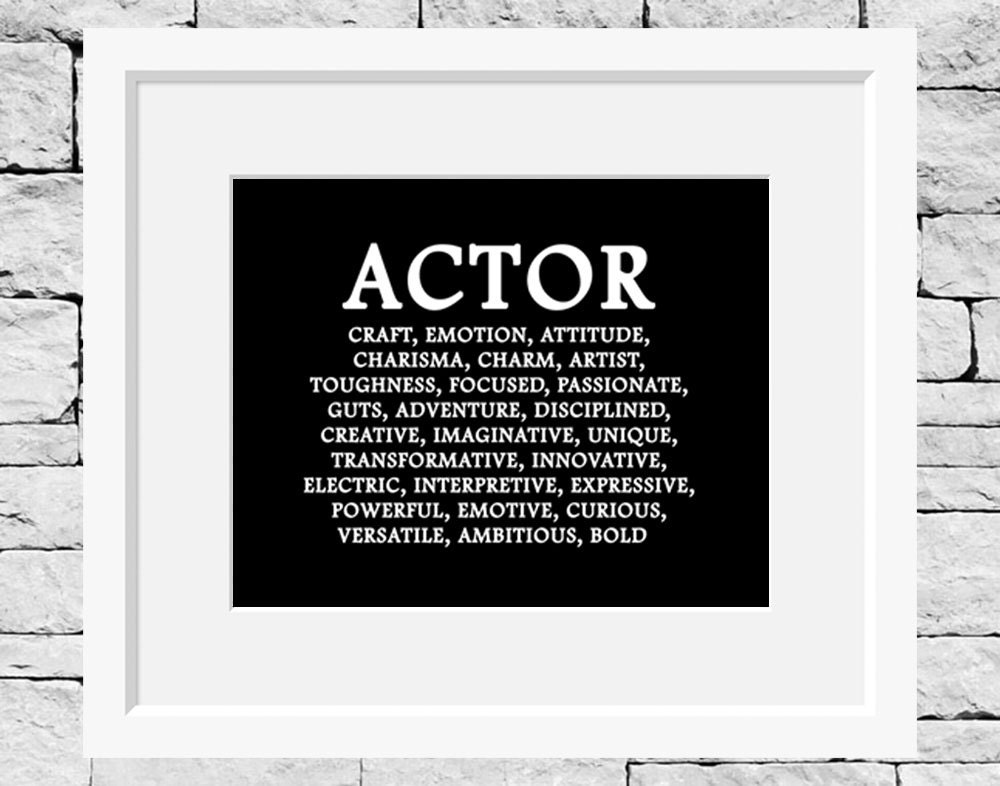 Actor Quote Actor Definition Theater Teacher Theater Decor