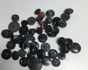 Leather buttons | Etsy