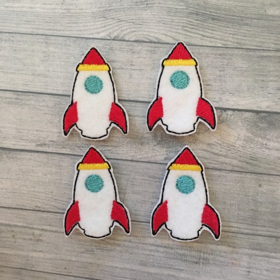 4 Felt rocket ships 2