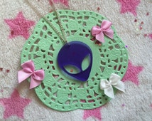 Unique alien necklace related items | Etsy