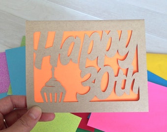 Birthday cutout | Etsy