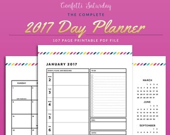 Printable Planners // First Day of School // by ConfettiSaturday