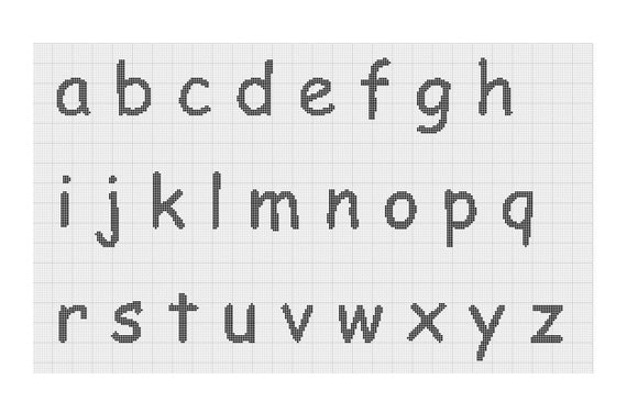 Comic Sans Alphabet large