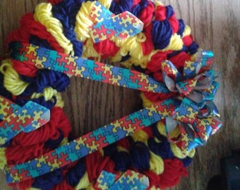 Autism wreath | Etsy