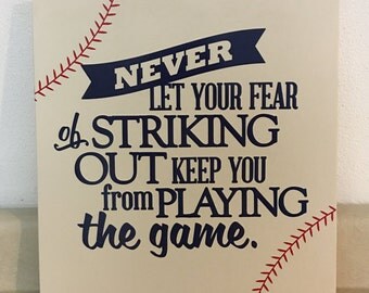 Vintage Baseball Sign