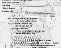 Unique poetry broadside related items | Etsy