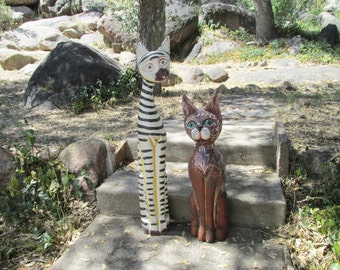Unique tall cat statue related items | Etsy
