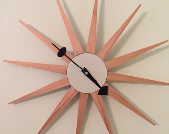 Unique sunburst clock related items | Etsy