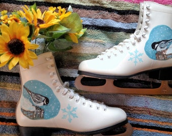 Painted ice skates | Etsy
