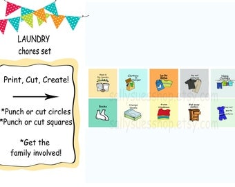 Laundry chart | Etsy